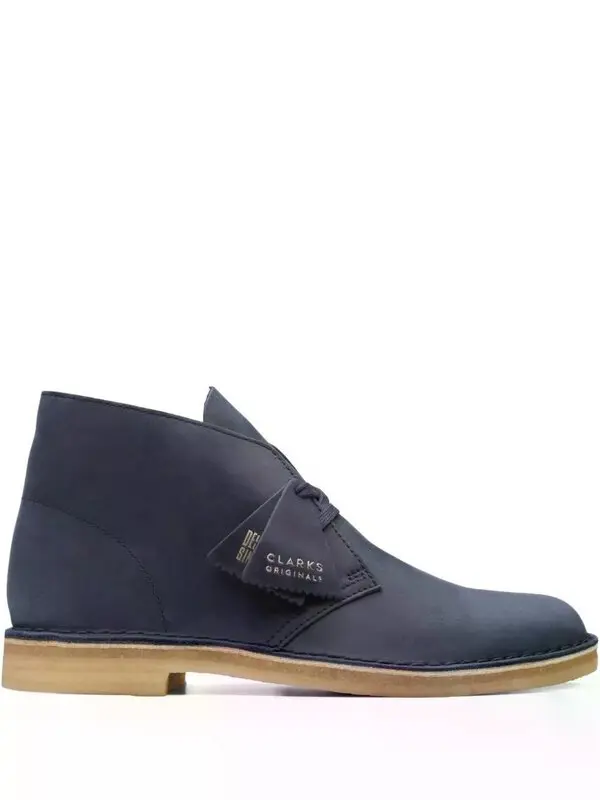 Clarks Leather Desert Boots - Blue