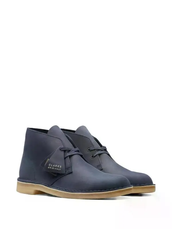 Clarks Leather Desert Boots - Blue