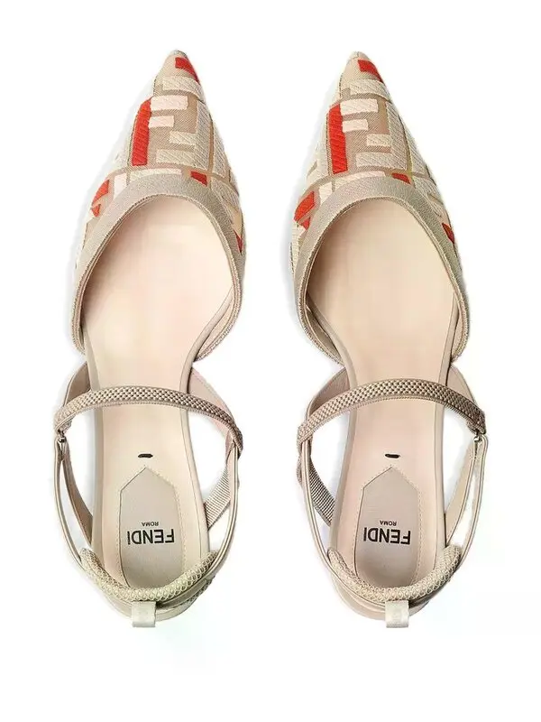 Fendi Colibrì Ff-motif Slingback Pumps