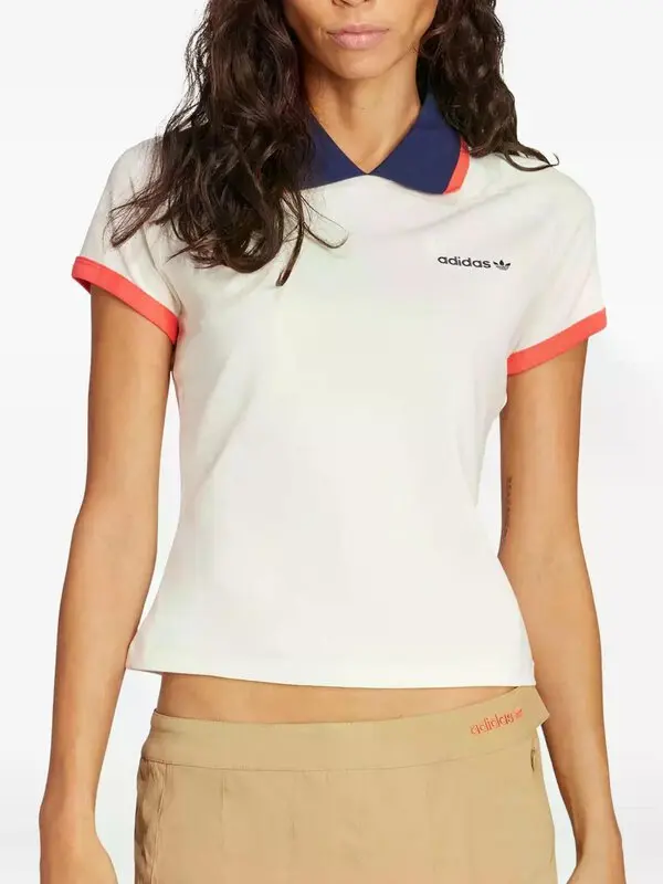 Adidas Contrast-collar Polo Top