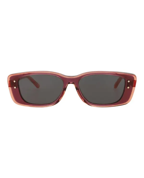 Dior Square-frame Acetate Sunglasses - Bordeaux Pink Smoke (cd40124i/53/71a)