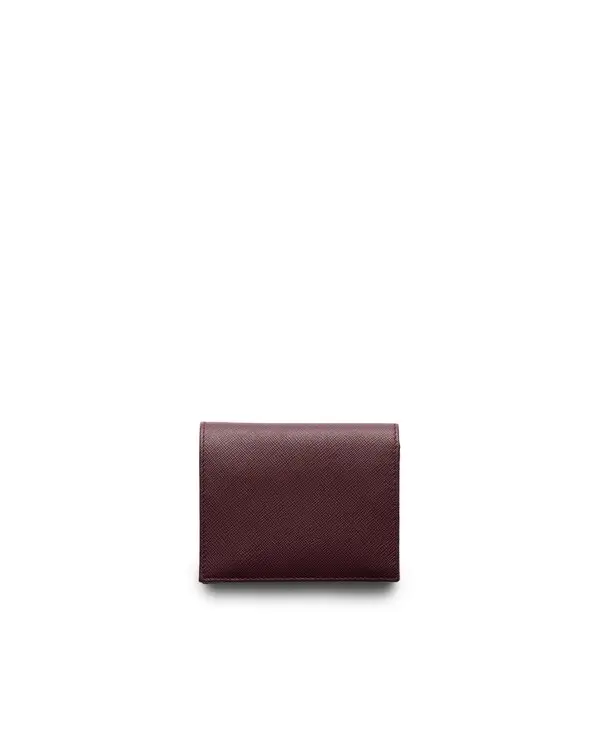 Prada Small Saffiano Leather Wallet - Red