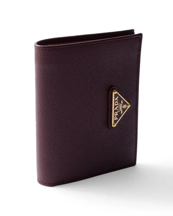 Prada Small Saffiano Leather Wallet - Red