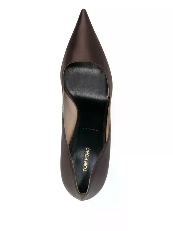 TOM FORD 80mm Pointed-toe Satin Pumps