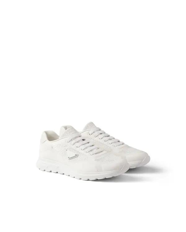 Prada Prax 2.0 Fabric Sneakers - White