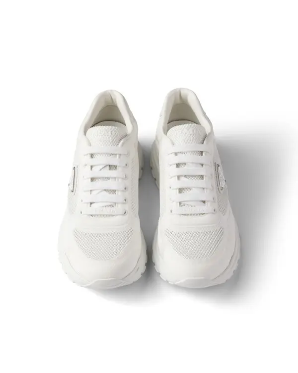 Prada Prax 2.0 Fabric Sneakers - White