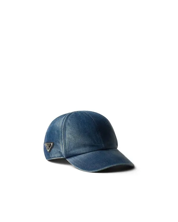 Prada Denim Baseball Cap - Blue