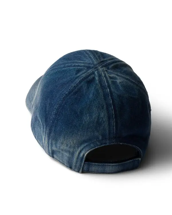 Prada Denim Baseball Cap - Blue