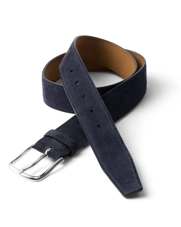 Prada Suede Belt Strap - Blue