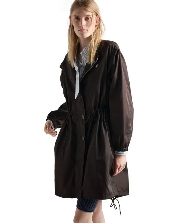 Prada Re-nylon Raincoat - Brown
