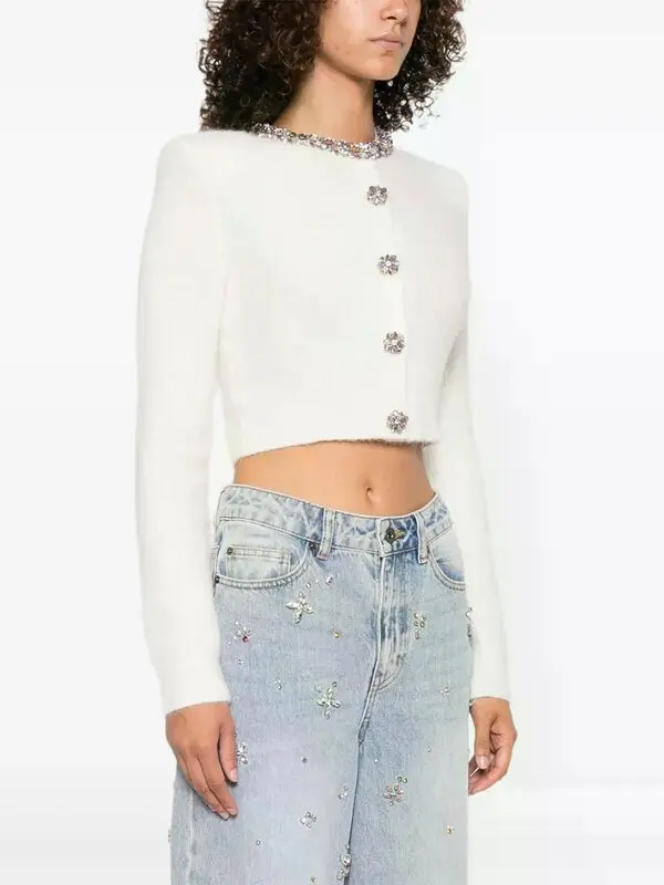 SELF-PORTRAIT Button-embellished Cardigan