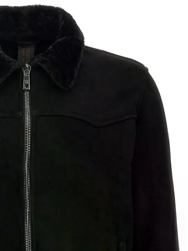 GIORGIO BRATO Lambskin Bomber Jacket