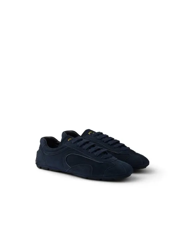 Prada Montecarlo Re-edition 2005 Suede Sneakers - Blue