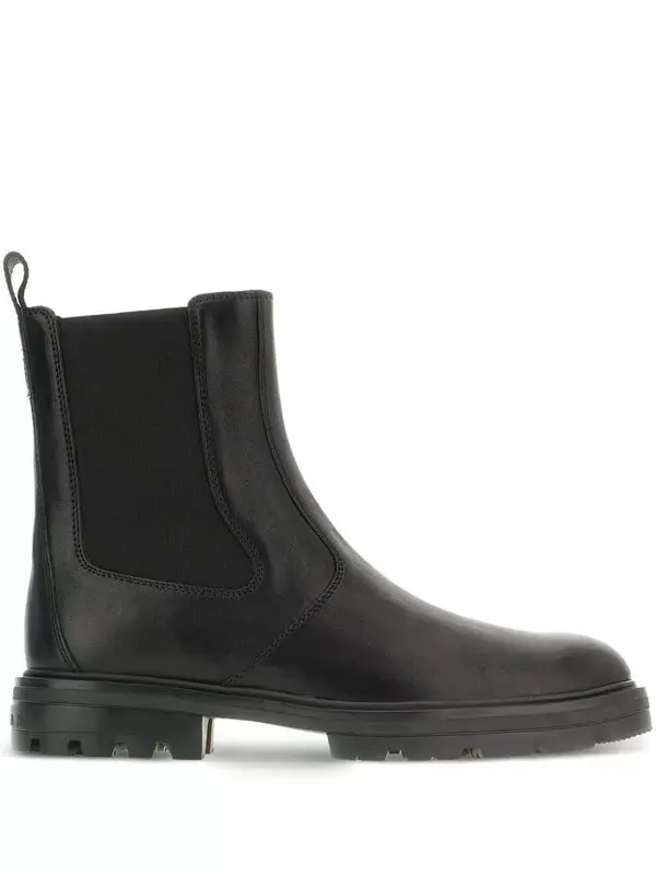 Hogan Elastic-panel Leather Boots