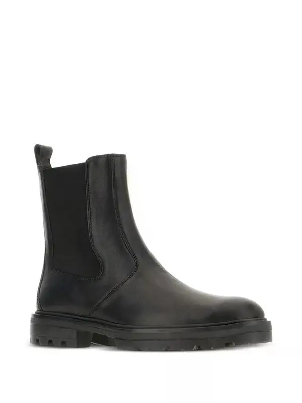 Hogan Elastic-panel Leather Boots