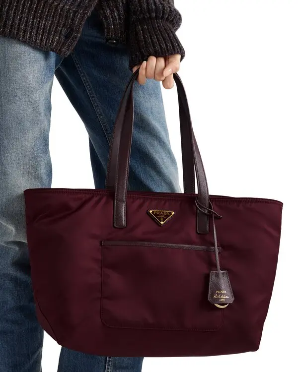 Prada Re-edition 1978 Medium Re-nylon And Saffiano Leather Tote Bag