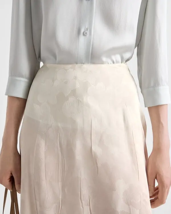 Prada Floral Jacquard Pencil Skirt