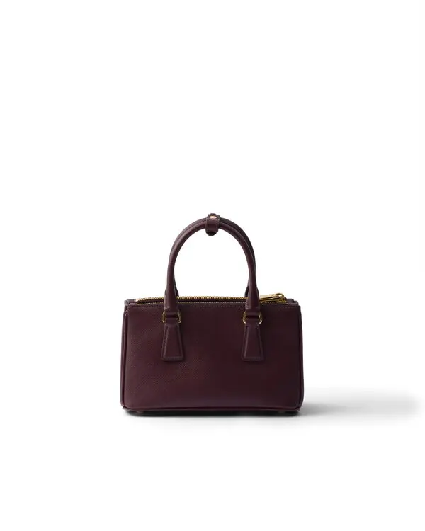 Prada Galleria Mini Saffiano Leather Bag - Red