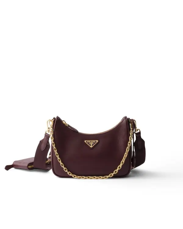 Prada Re-edition 2005 Saffiano Leather Bag - Red
