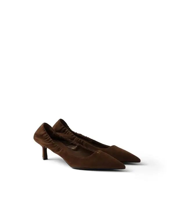 Prada Suede Pumps - Brown