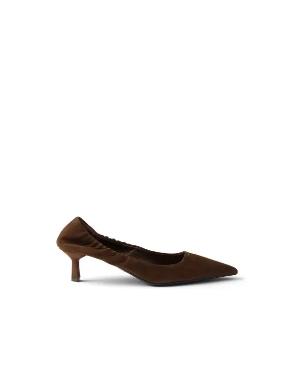 Prada Suede Pumps - Brown