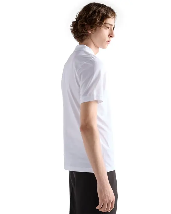 Prada Piqué Polo Shirt - White