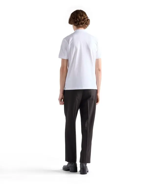 Prada Piqué Polo Shirt - White