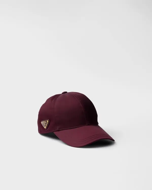 Prada Re-nylon Baseball Cap - Burgundy