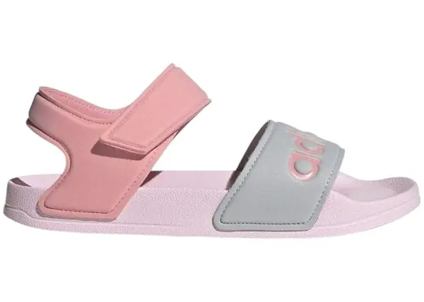 Adidas Adilette Sandal - Clear Pink/super Pop/silver Metallic