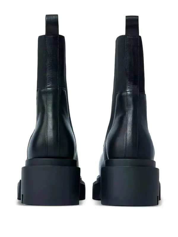 Rick Owens 80mm Elastic-panel Block-heel Boots - Black