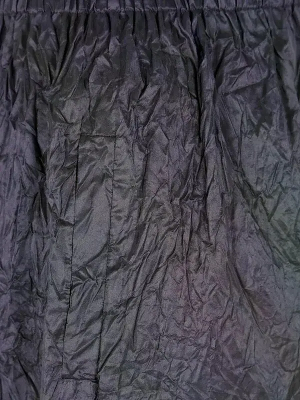 DANIELA GREGIS Wide Leg Crinkled Silk Trousers