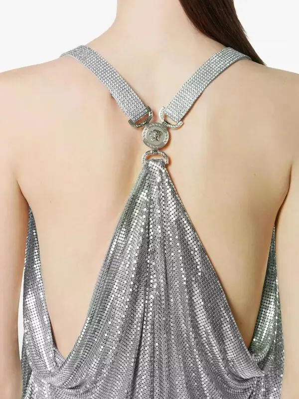 Versace Maxi Medusa Chainmail Dress