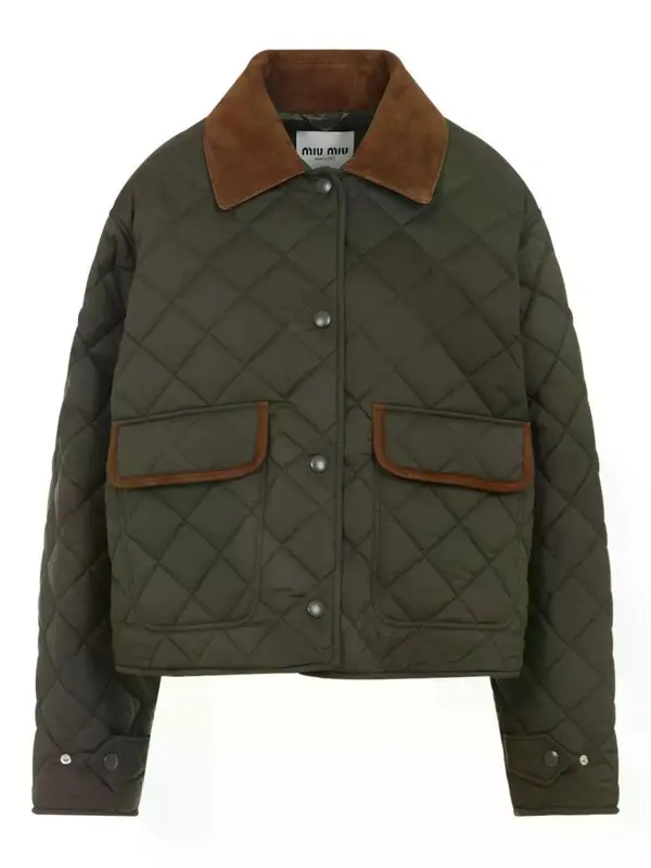 Miu Miu Quilted Bomber Jacket