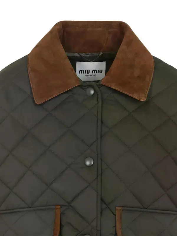 Miu Miu Quilted Bomber Jacket