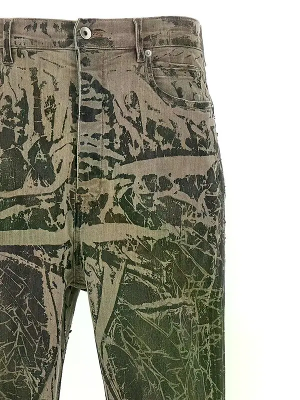 Rick Owens Printed Bootcut Jeans