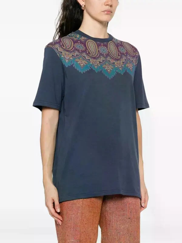 Etro Paisley-print Cotton T-shirt