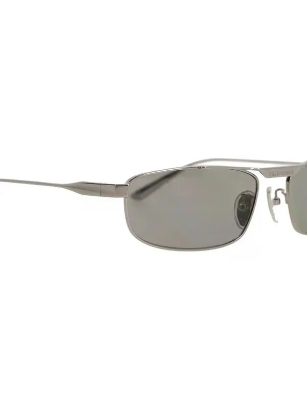 Balenciaga Rectangle-frame Sunglasses - Silver
