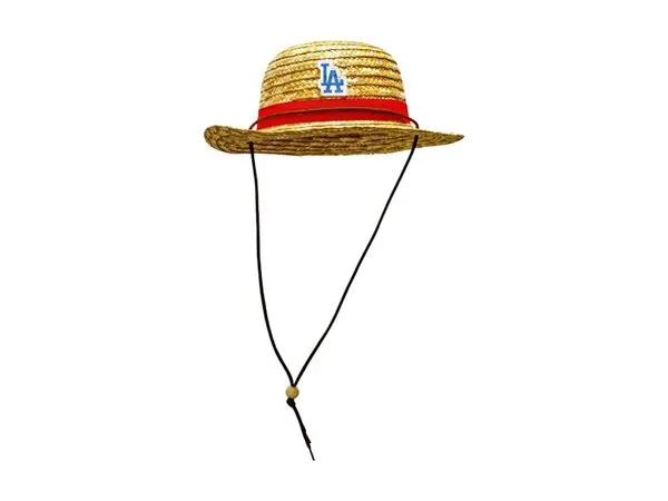 LOS ANGELES DODGERS X One Piece Straw Hat - Brown