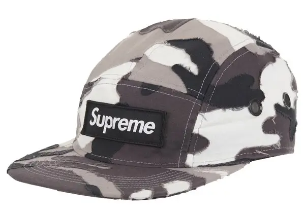 Supreme Layered Camo Camp Cap - Snow Camo