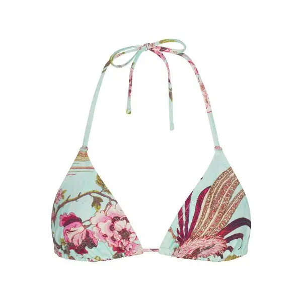 SKIMS X Roberto Cavalli Triangle Bikini Top - Fagianella Print
