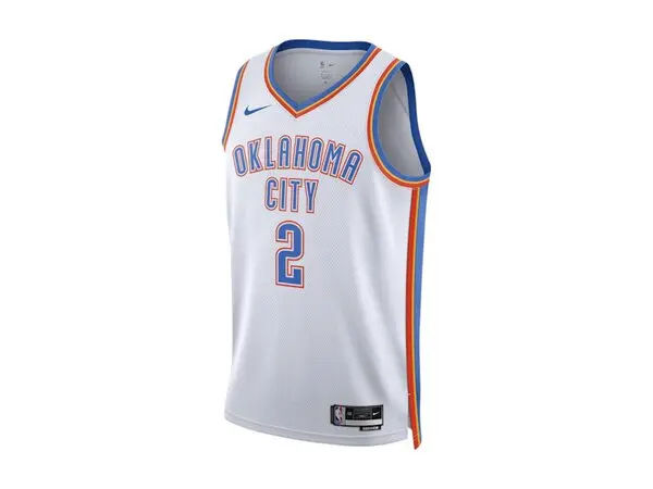 Nike Nba Oklahoma City Thunder Shai Gilgeous-alexander Association Edition Jersey - White/blue