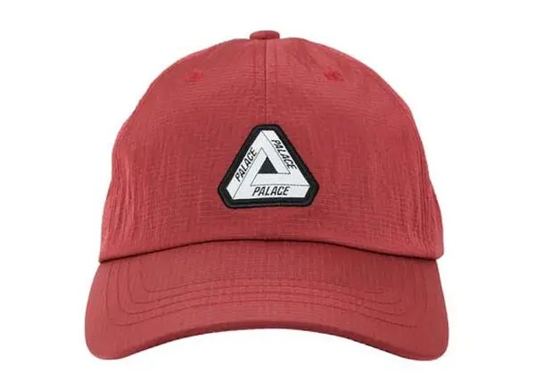 PALACE Triferg Patch 6panel Shell Hat - Burgundy