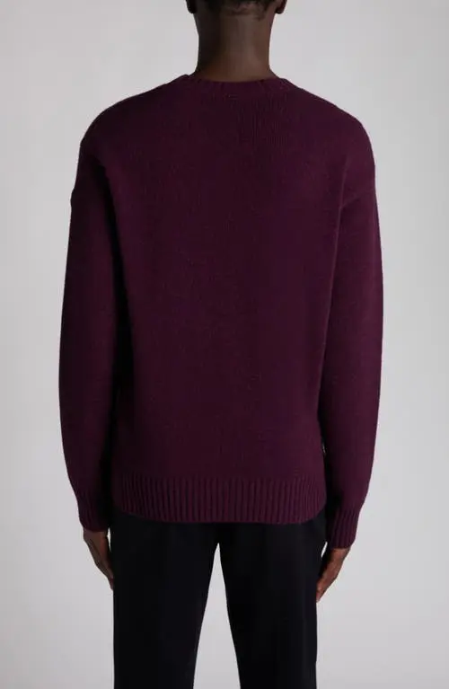 Moncler Wool And Cashmere Crewneck Sweater - Violet