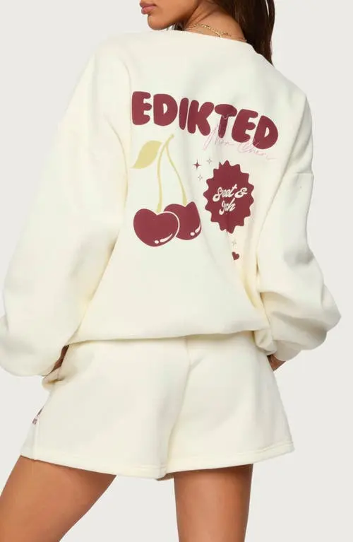 EDIKTED Oversized Graphic Sweatshirt