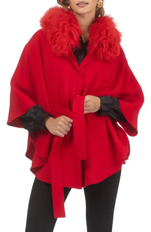 Gorski Wool Belted Cape