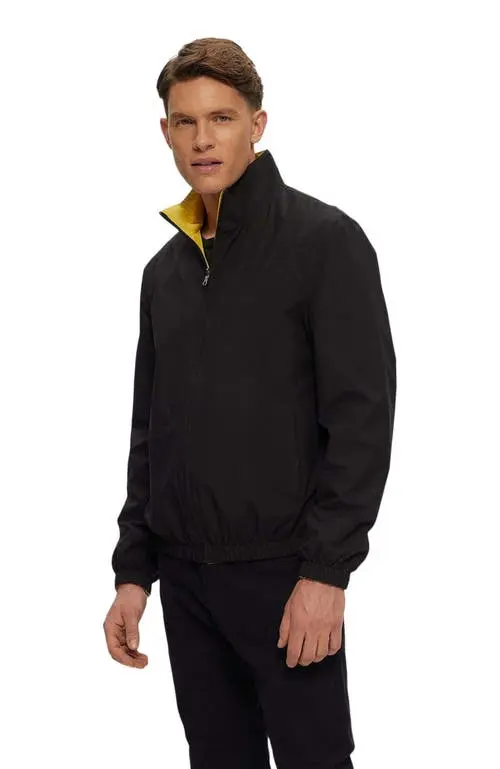 Gorski Reversible Zip-up Jacket - Black/yellow