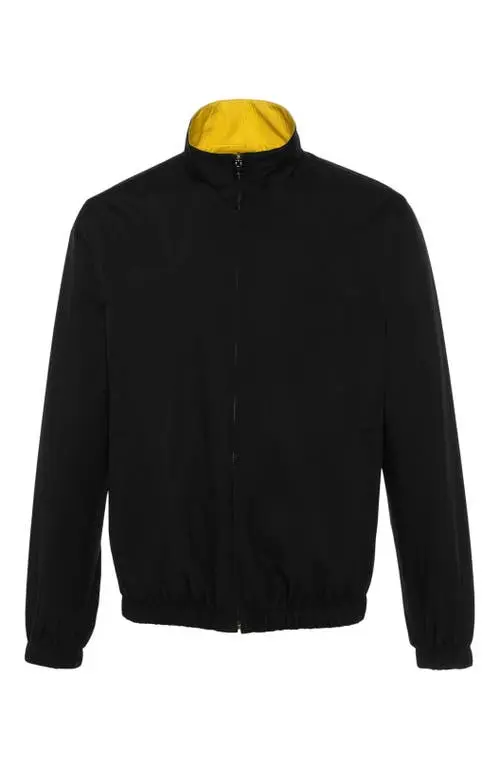 Gorski Reversible Zip-up Jacket - Black/yellow