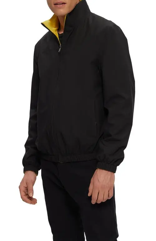 Gorski Reversible Zip-up Jacket - Black/yellow