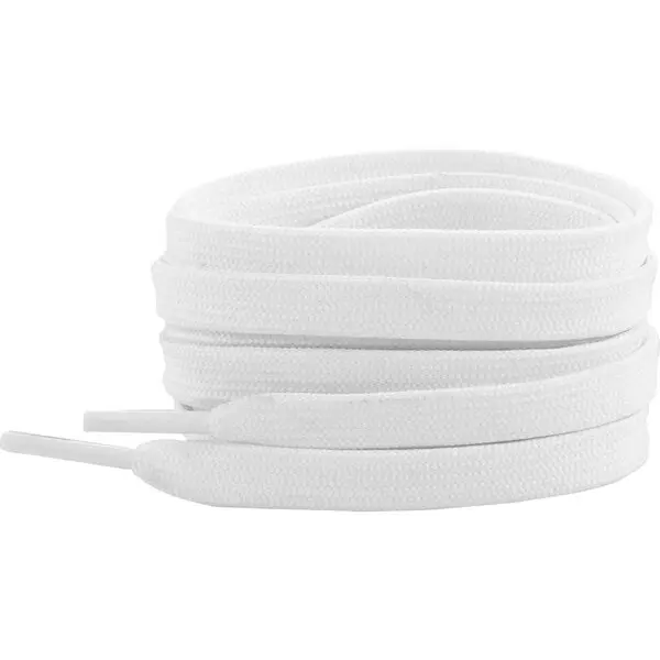 WAVES CALIFORNIA 54-inch Flat Shoelaces - Pure White