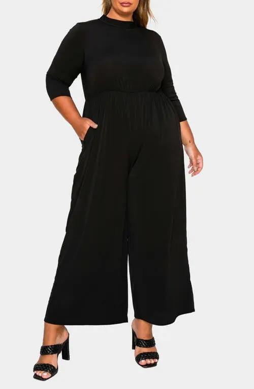 L I V D Wide-leg Jumpsuit - Black